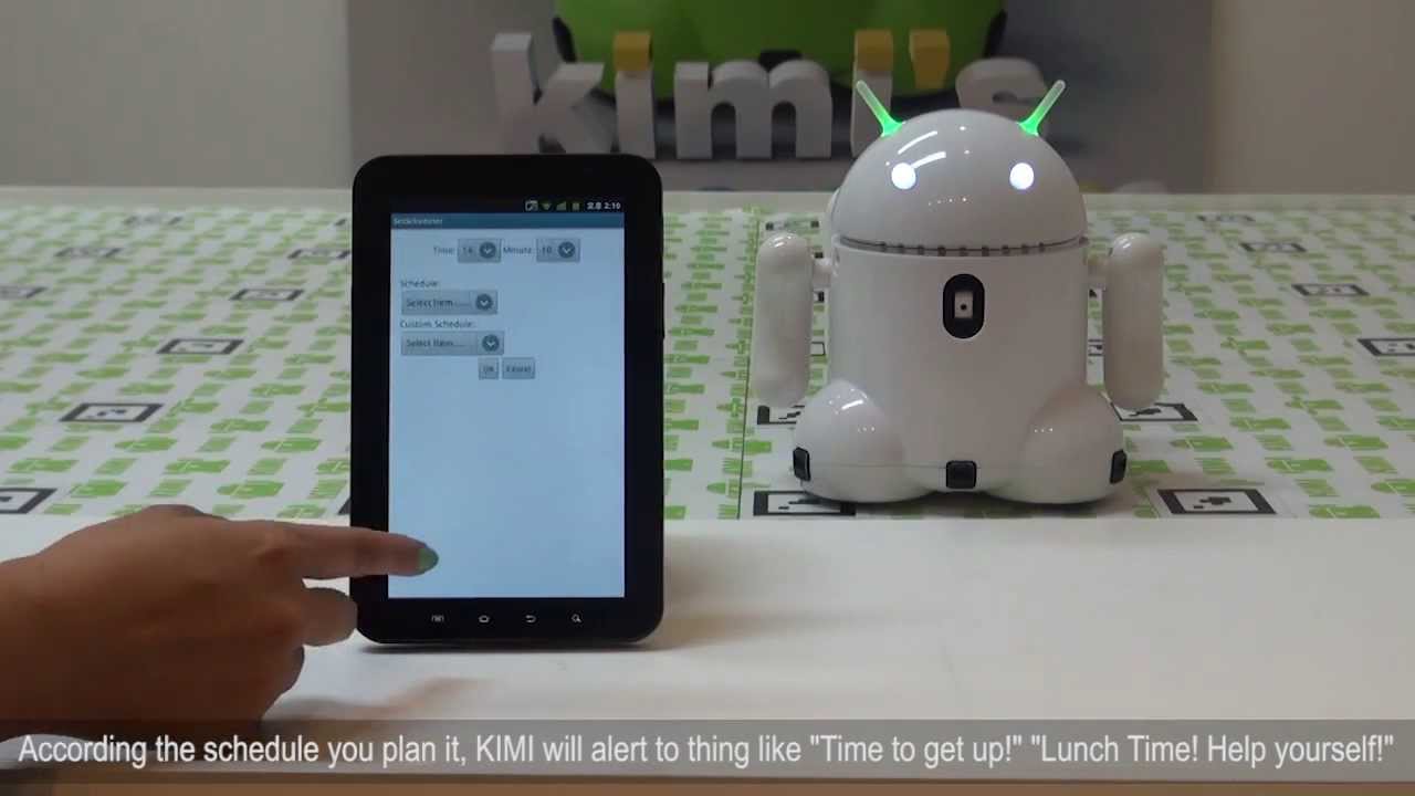 Kid's Schedule Manager, KIMI Robot from ROBOWARE - YouTube