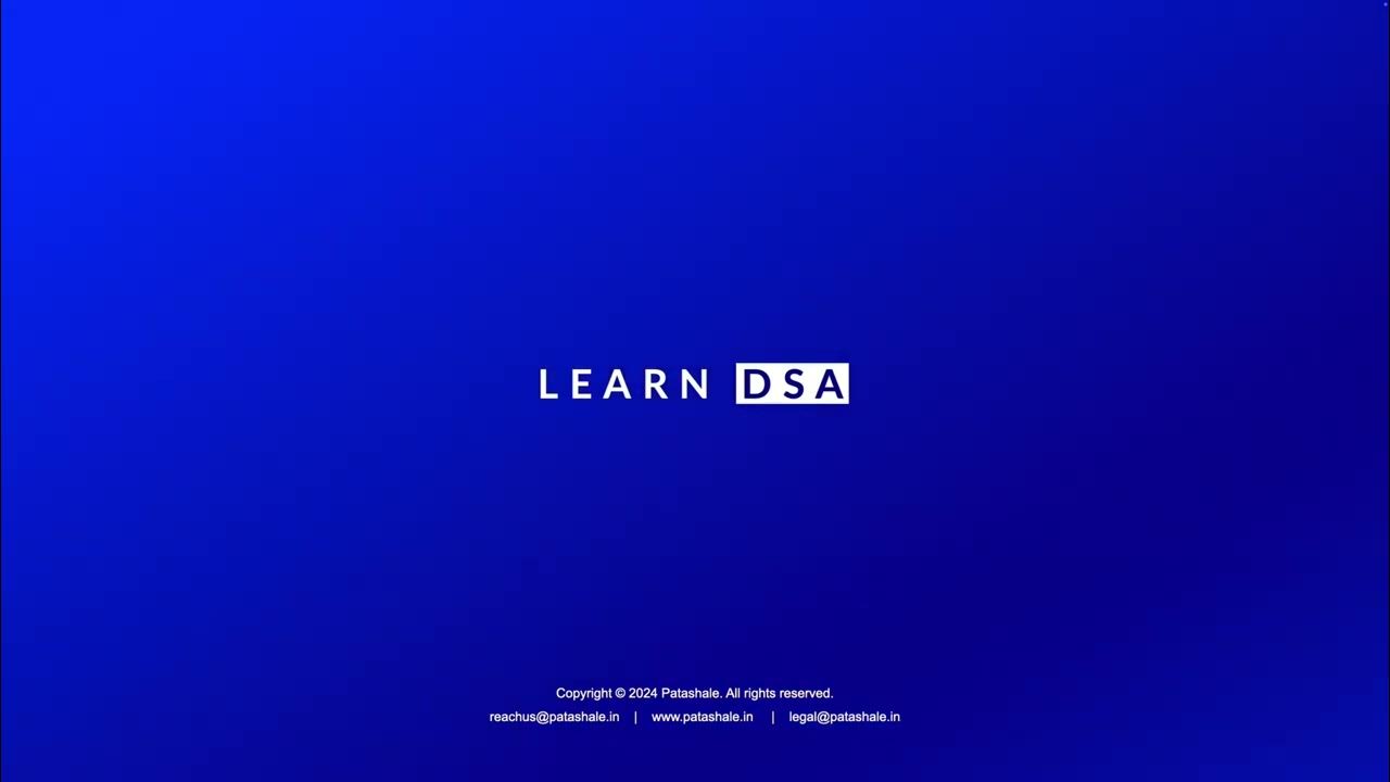 Learn DSA | Title Animation - YouTube