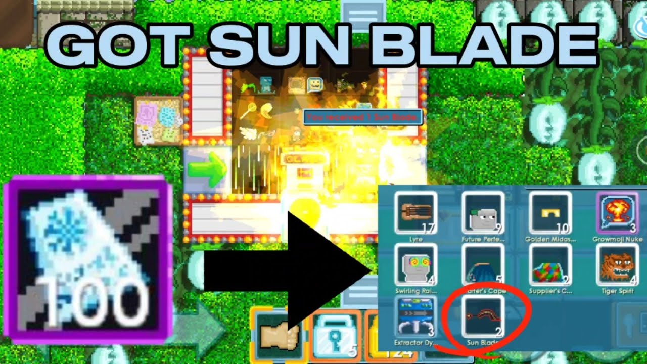 Gacha 100 Winter Clash Tickets ( GOT SUN BLADE ) Growtopia - YouTube