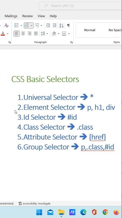 5 CSS Basic Selectors Every Web Developer Needs To Know! - YouTube