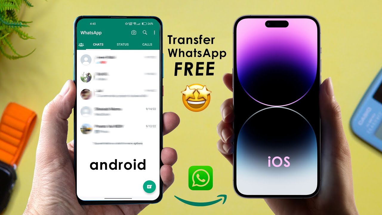 2022 Free Transfer WhatsApp from Android to iPhone | Move to iOS ...