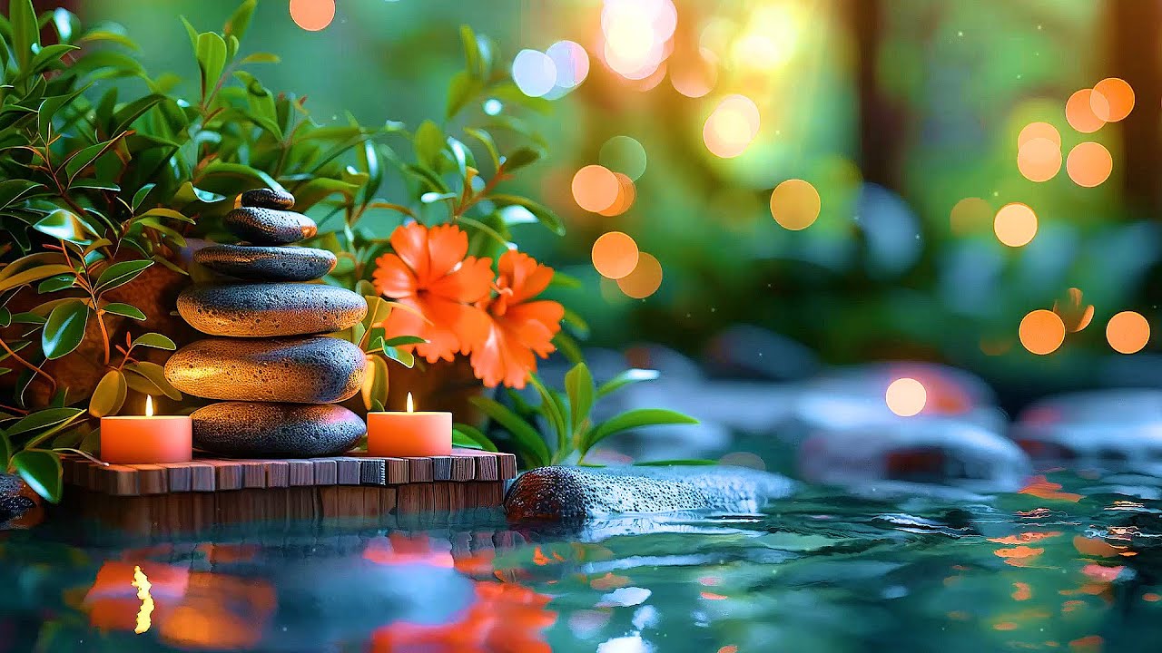 Relaxing Spa Music • Gentle Sounds of Water 🌿 Relieves Stress and ...