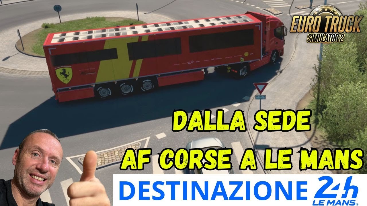 CON IL CAMION AF CORSE PER PORTARE LE FERRARI 499P ALLA 24h di LE MANS ...