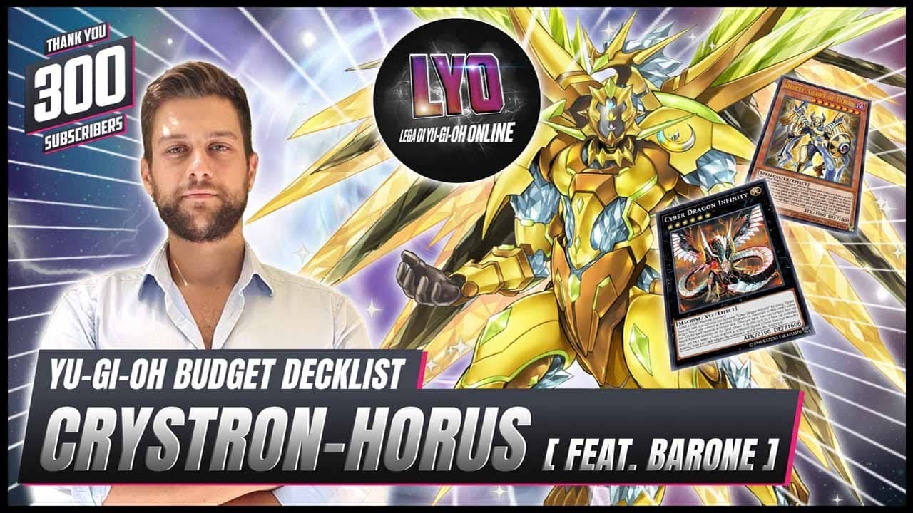 Yu-Gi-Oh Deck profile: CRYSTRON - HORUS Budget deck [Feat. Barone] LYO Lega Yu-Gi-Oh Online #lyo ...