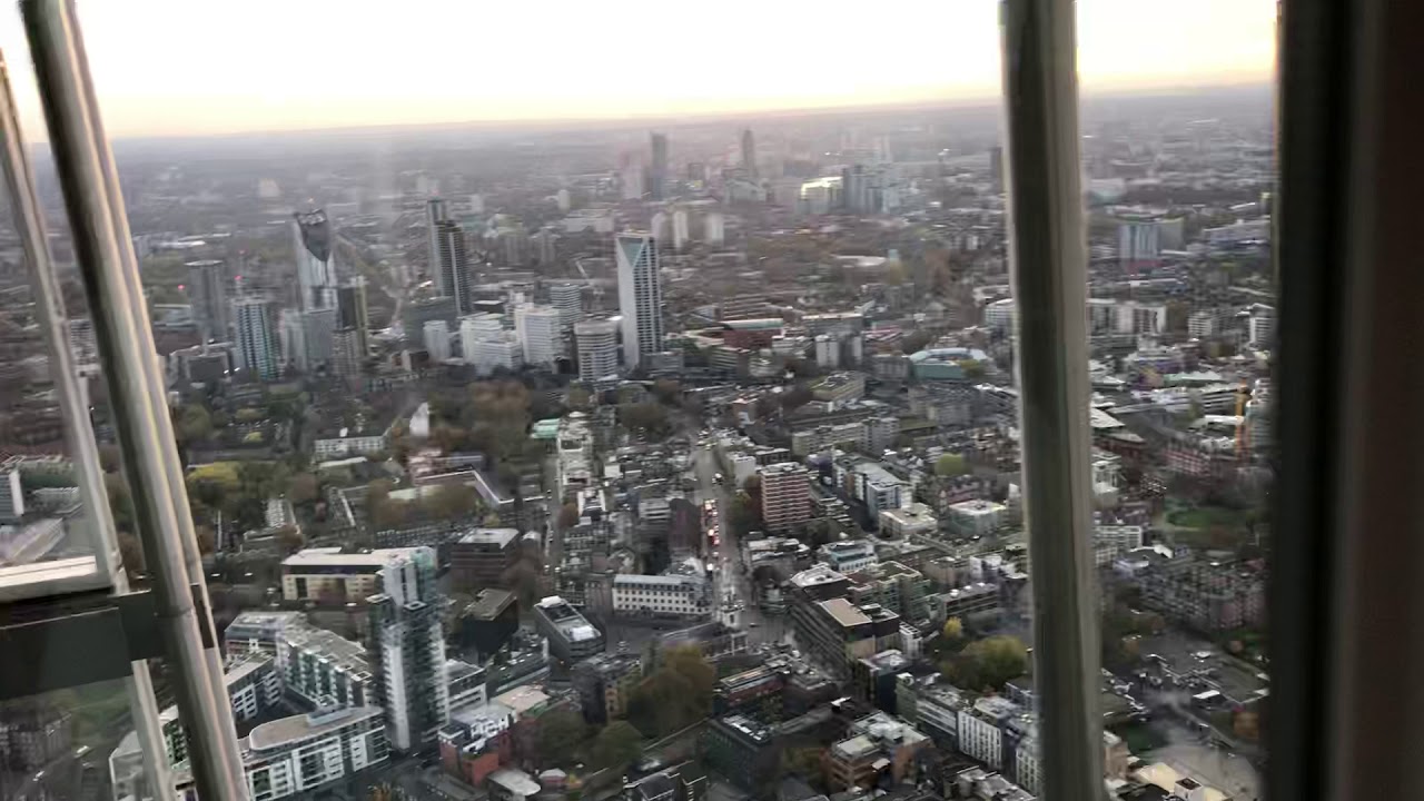 360 Degree view of London from the 69th floor of The Shard. - YouTube