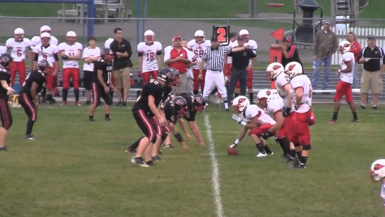 Newman Catholic Football Highlights Vs. Owen-Withee - YouTube