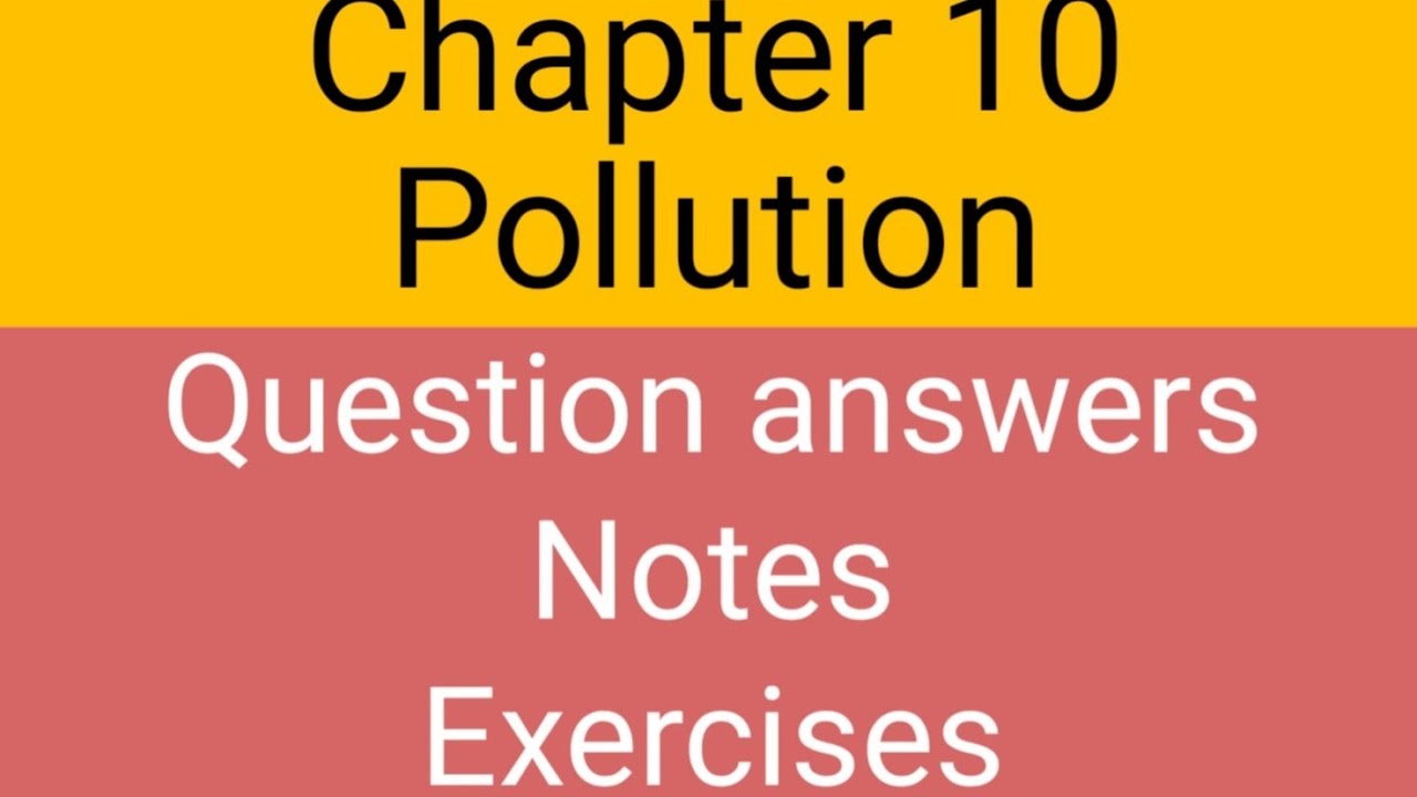 Class 5 Chapter 10 Pollution Question Answers And Exercises YouTube class-5-chapter-10-pollution-question-answers-and-exercises-youtube