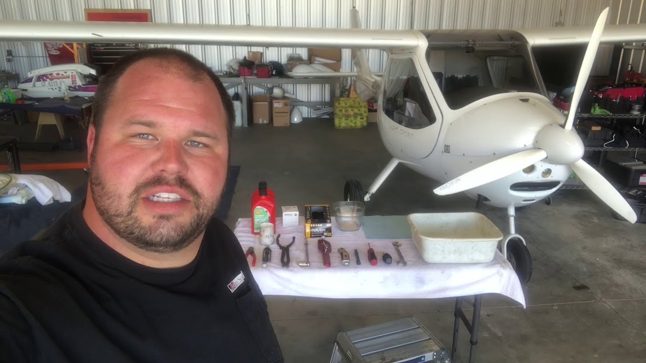 Rotax 912 Oil Change Procedure Part 1 - YouTube