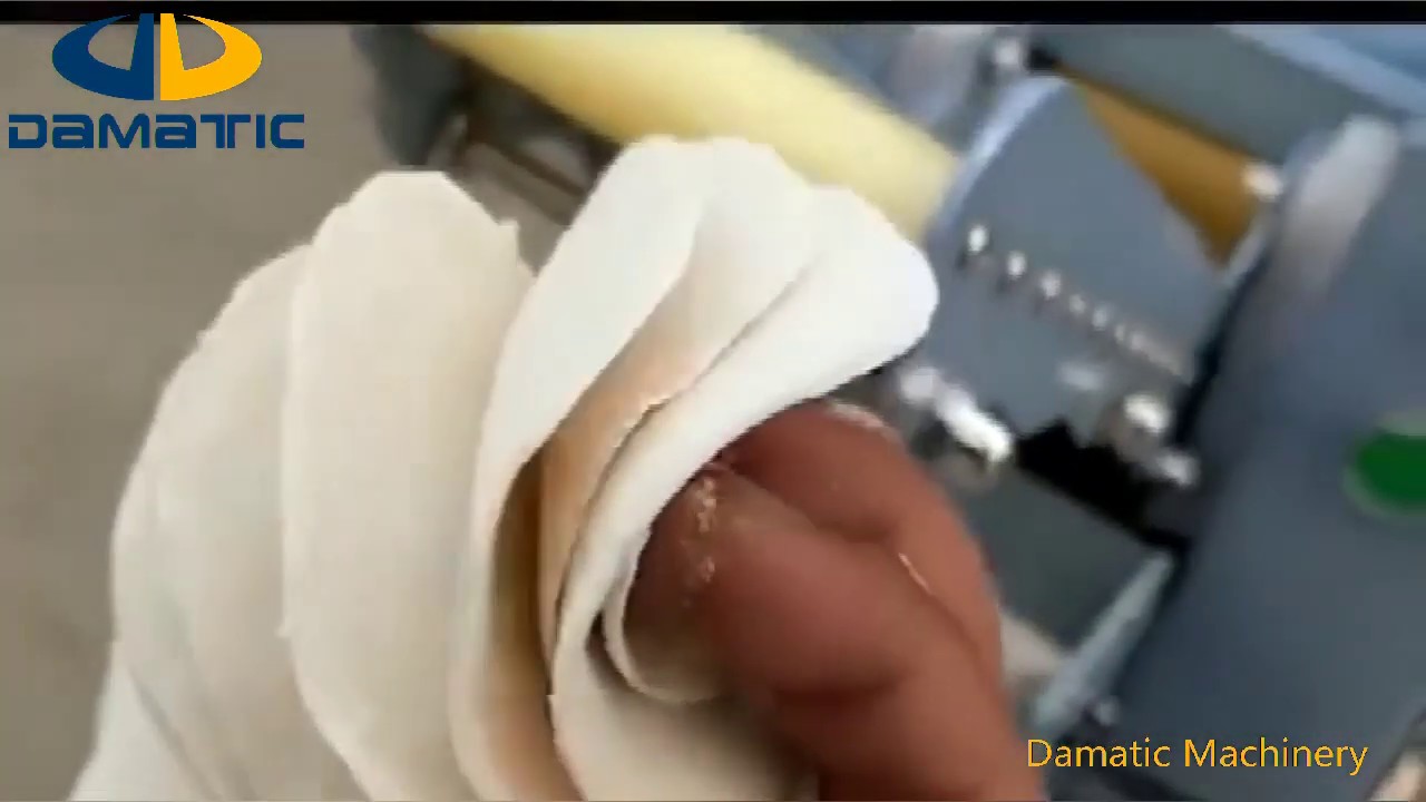 New Model Dumpling Wrapper Skin Making Machine - YouTube