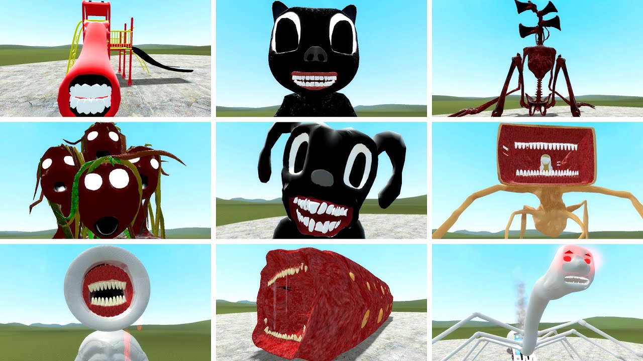 All Trevor Henderson & Leovincible Creatures Compilation! Garry's Mod ...
