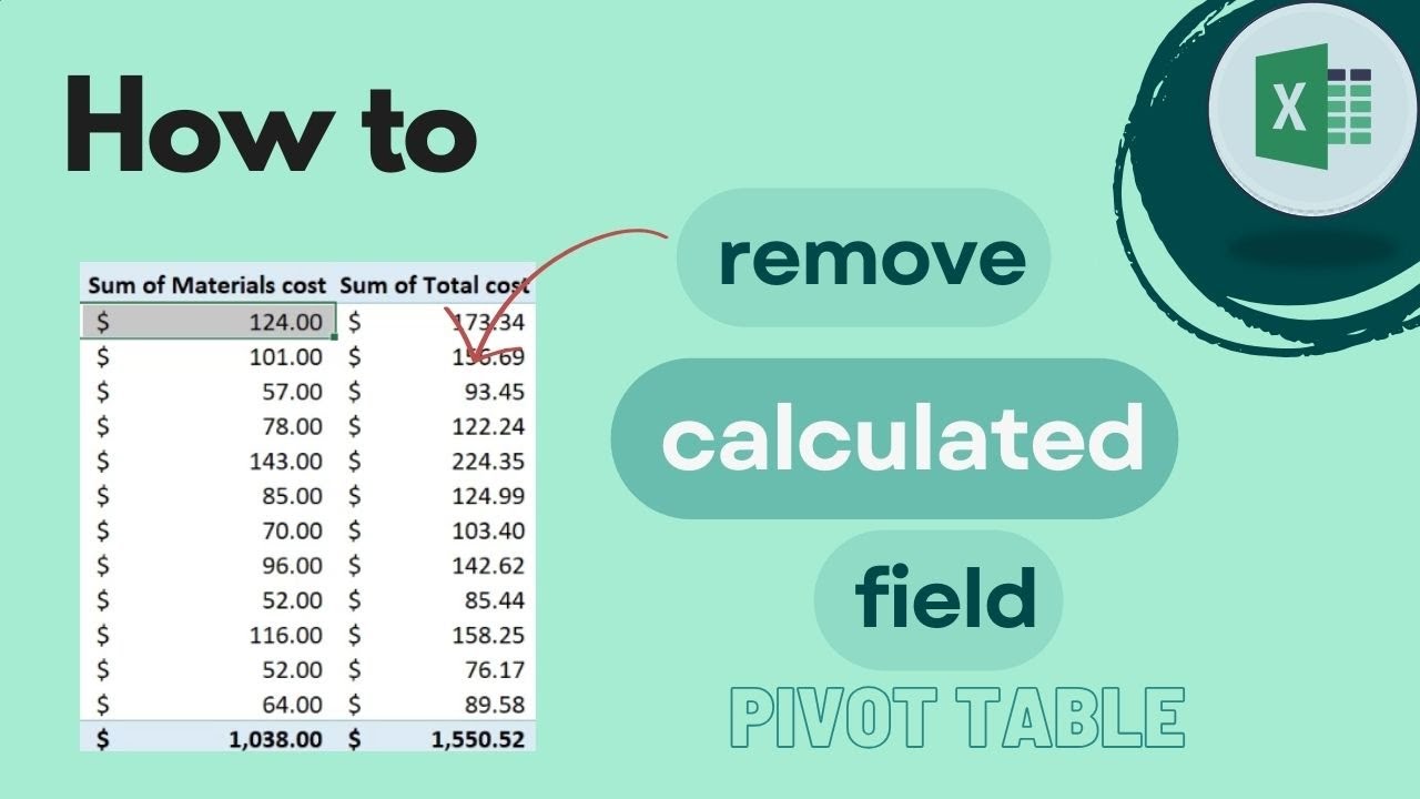 Excel Pivot Table How To Remove A Calculated Field YouTube Excel Pivot Table How To Remove A Calculated Field YouTube
