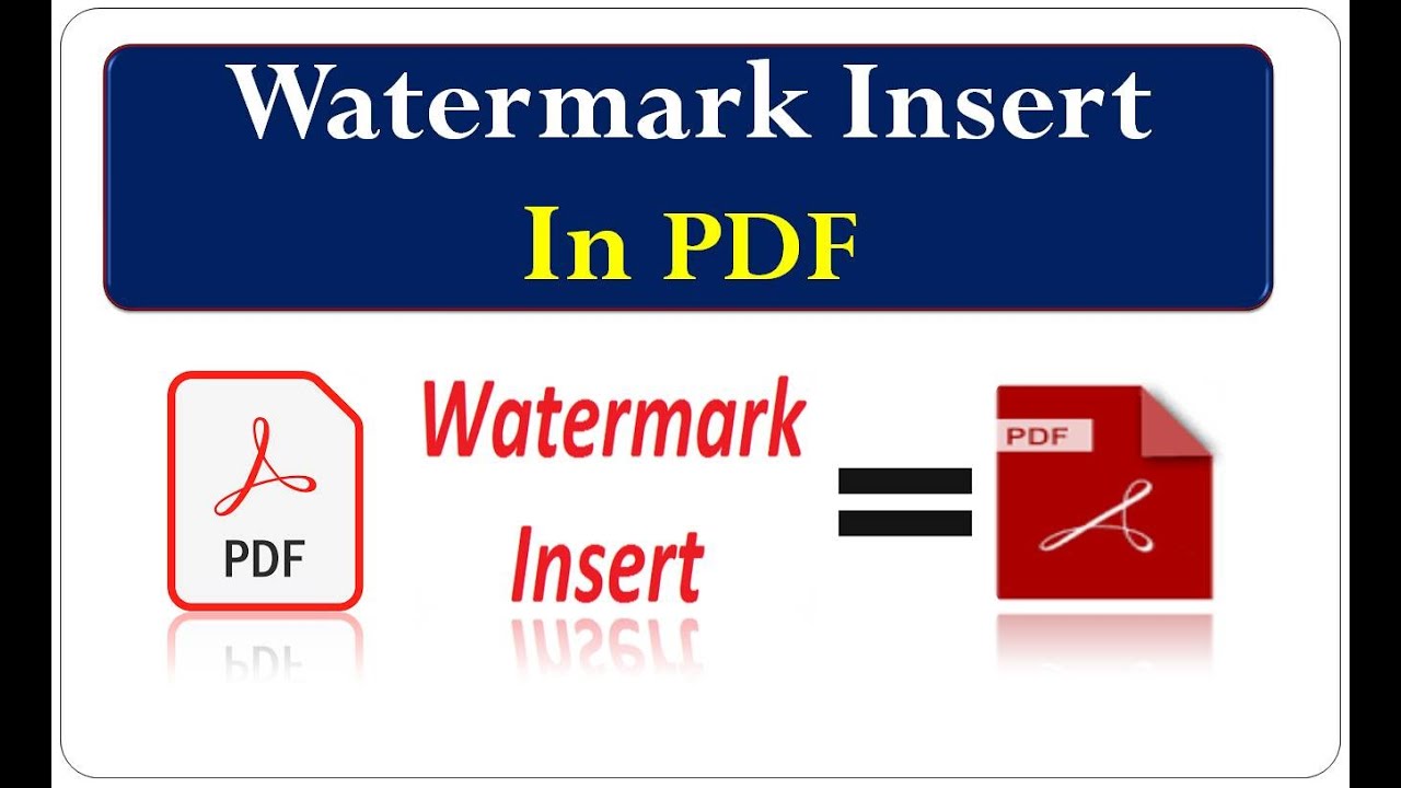 how to add watermark in PDF online,पीडीएफ में वाटर मन कैसे लगाएं, - YouTube