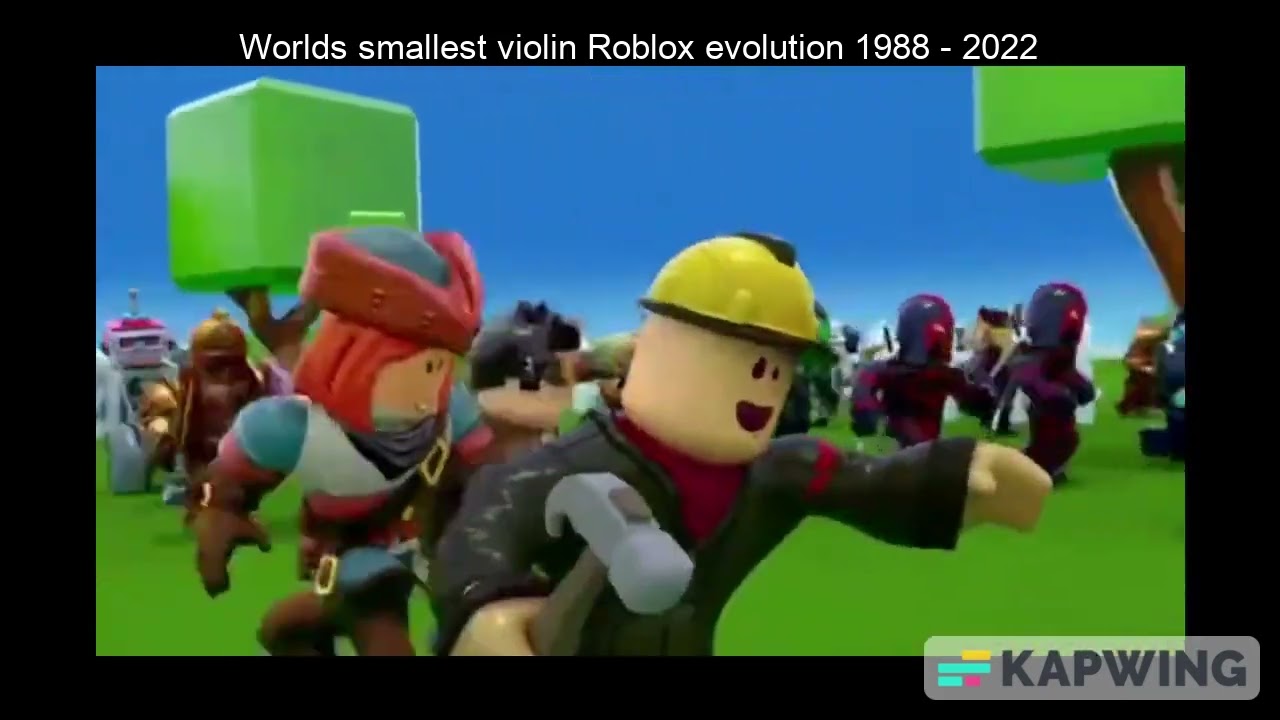 Roblox Evolution World's Smallest Violin Edit (1988 - 2022) - YouTube