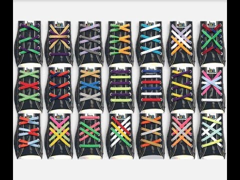 24 façons d'attacher les lacets - YouTube
