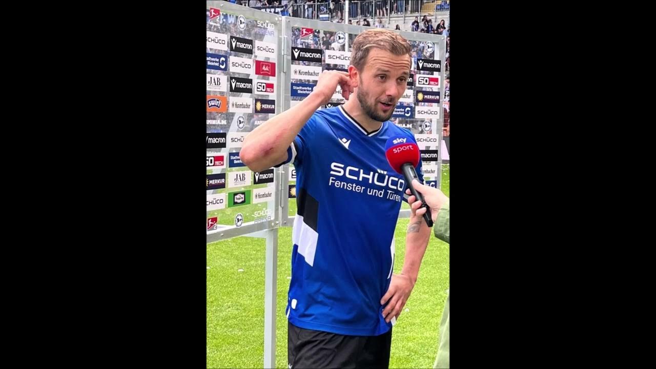 Arminia Bielefeld - SC Paderborn 07 2:2 Ulrich Zwetz Interview Manuel Prietl - YouTube