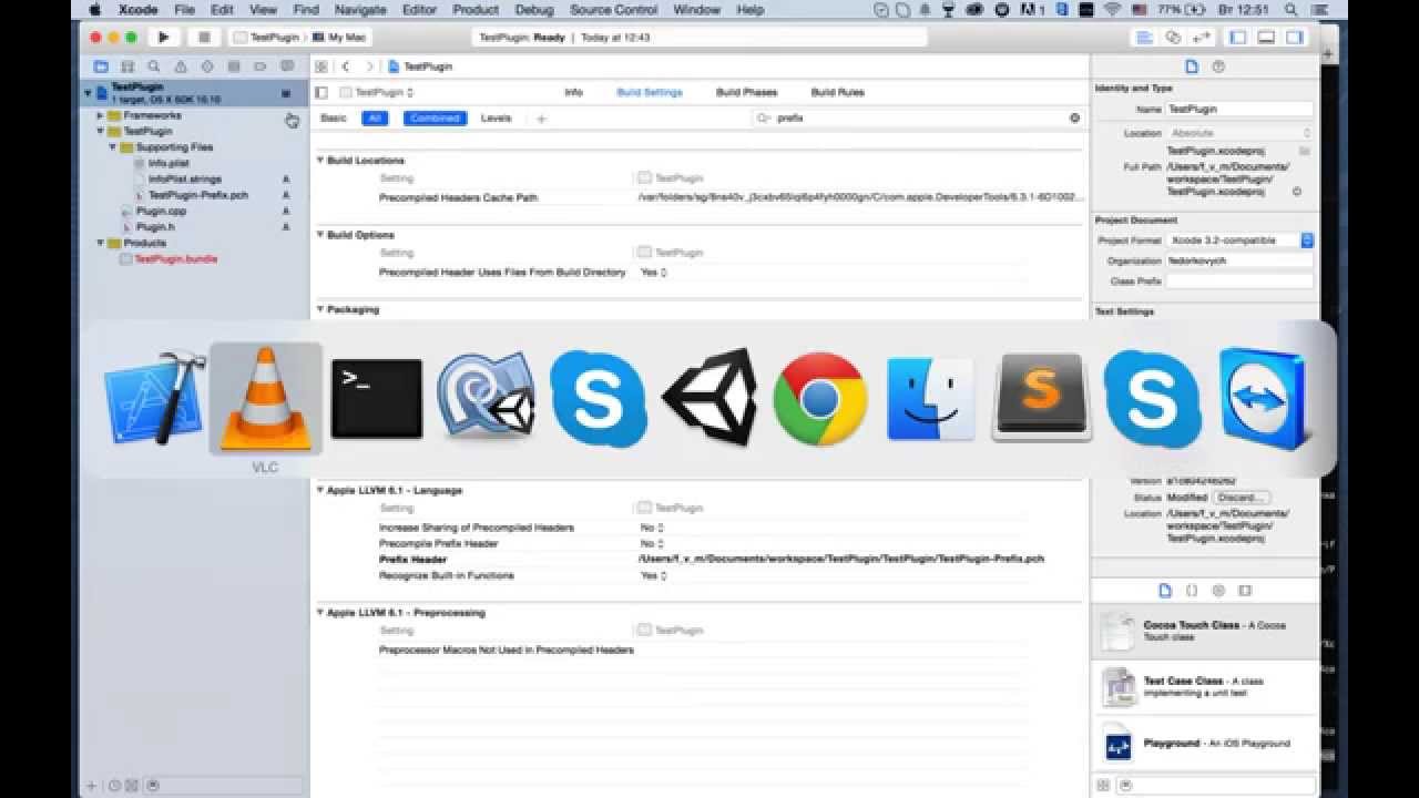 Simple C Native Plugin For Unity3d Os X Youtube
