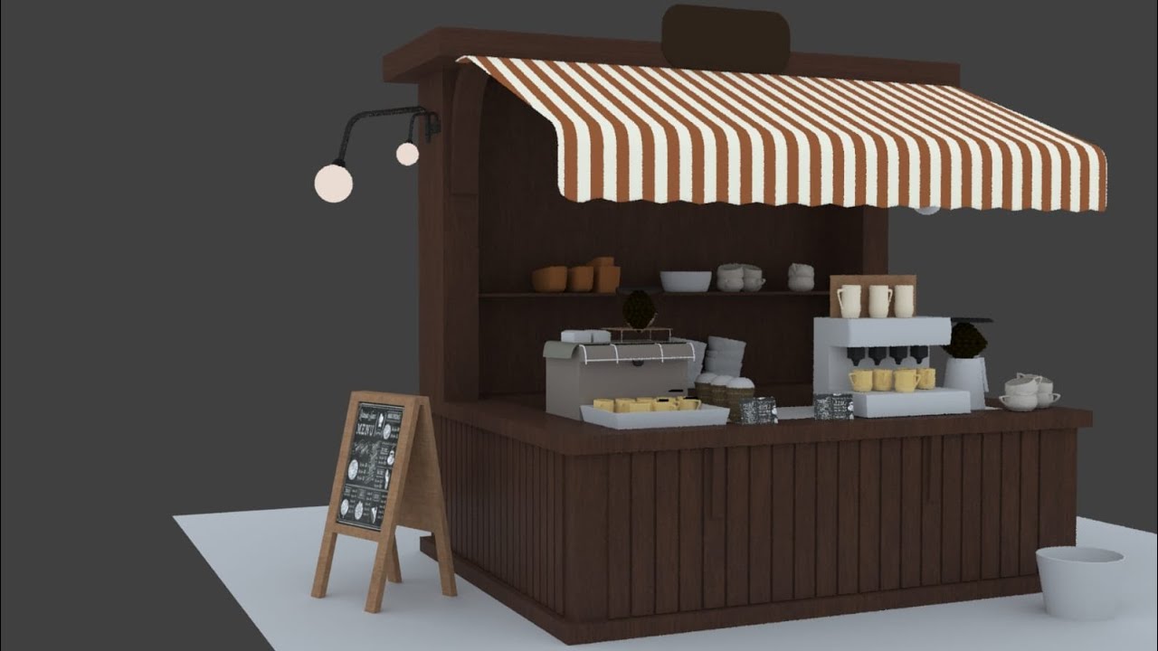 How to Texture a Coffee Stall in 3ds Max | Step-by-Step Guide - YouTube