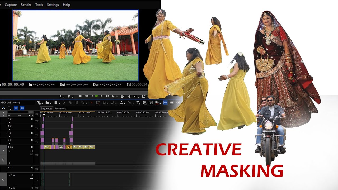 CREATIVE MASKING TRANSITION IN EDIUS | Mask Effect in Edius 2024 - YouTube