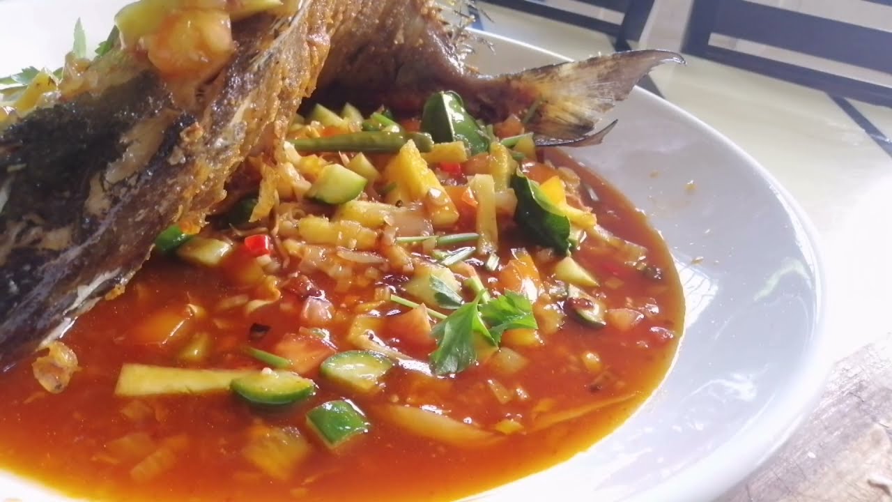 Ikan Dengkis Masak Masam Manis || Streaked Spinefood Fish Swet Sour ...