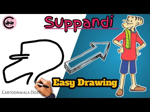 Learn how to draw Suppandi | easy step by step | india's favorite ...