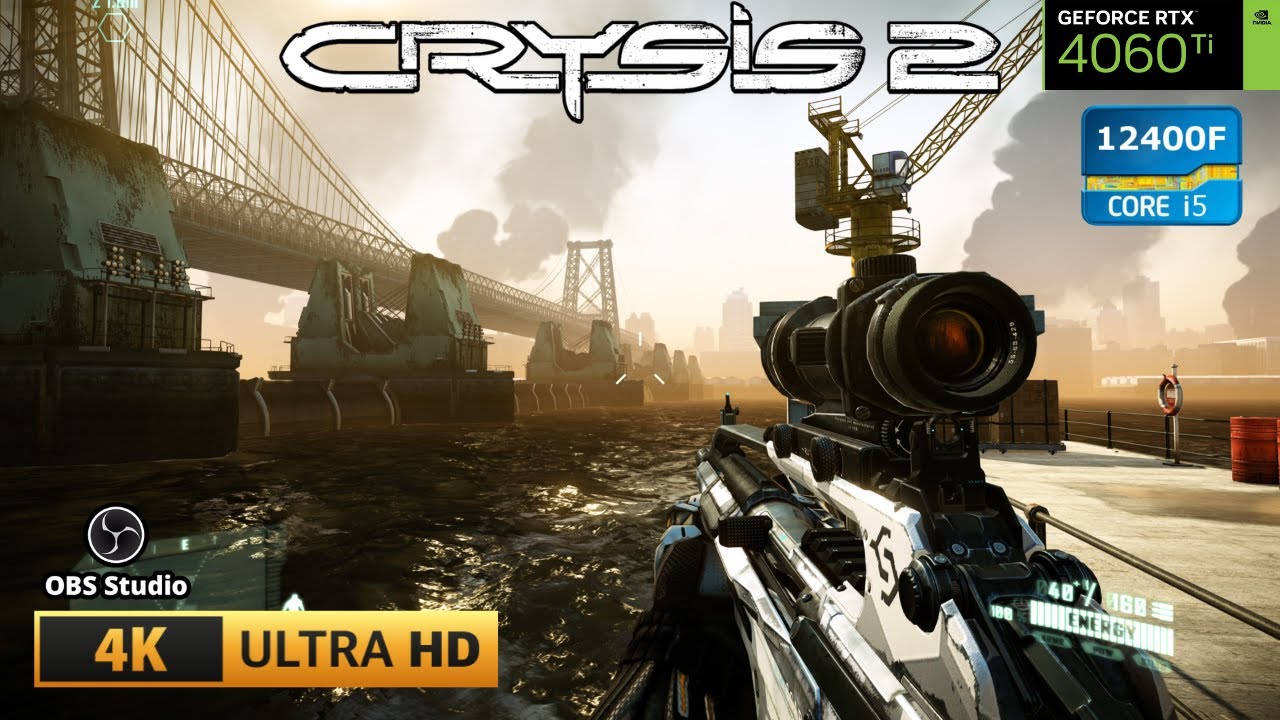 CRYSIS 2 4K ULTRA PC(RTX4060TI/COREi512400F)#crysis2 - YouTube