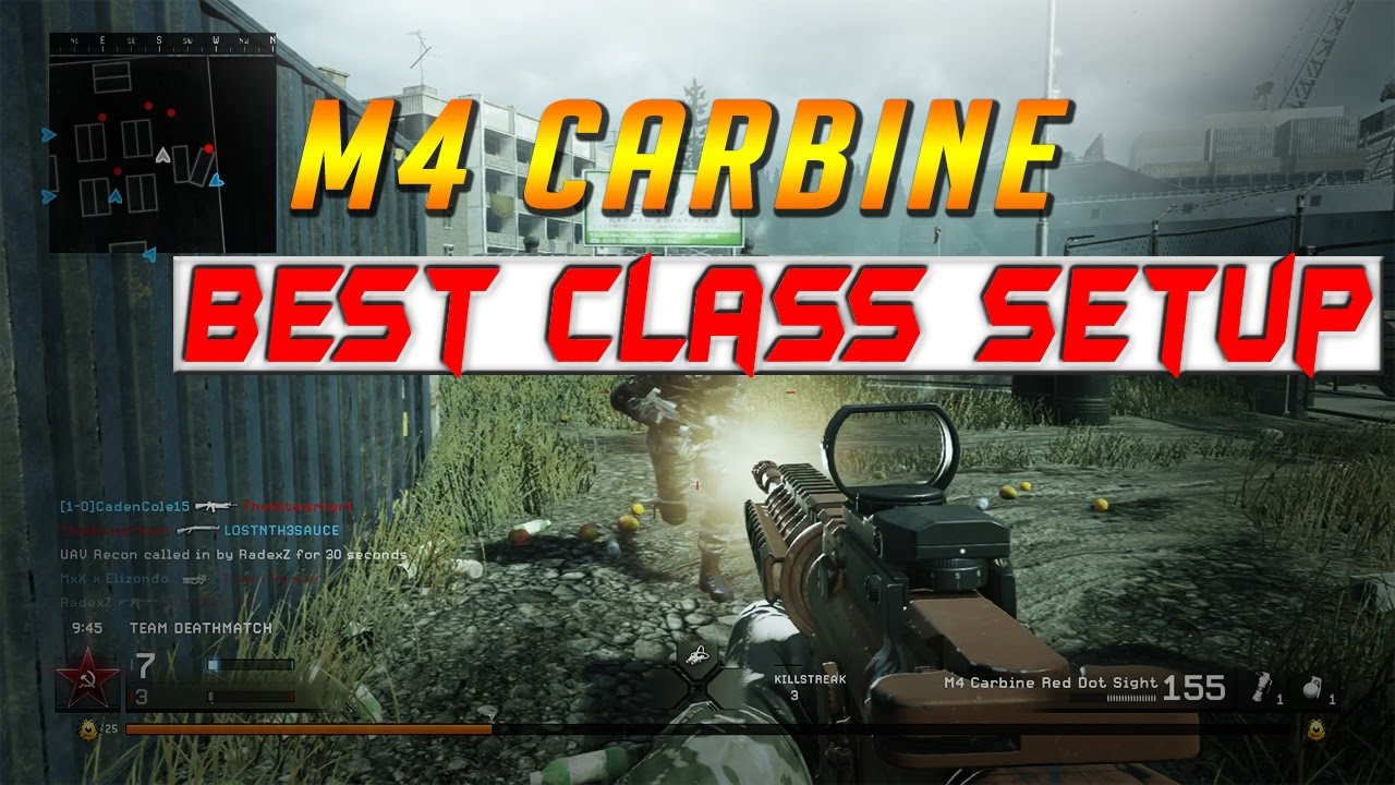 MW Remastered: M4 Carbine Best Class Setup (With GAMEPLAY) - YouTube