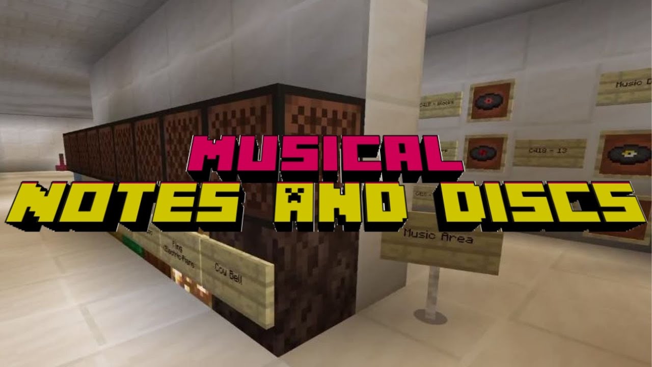 Minecraft Museum Tour: Musical Notes and Discs - YouTube