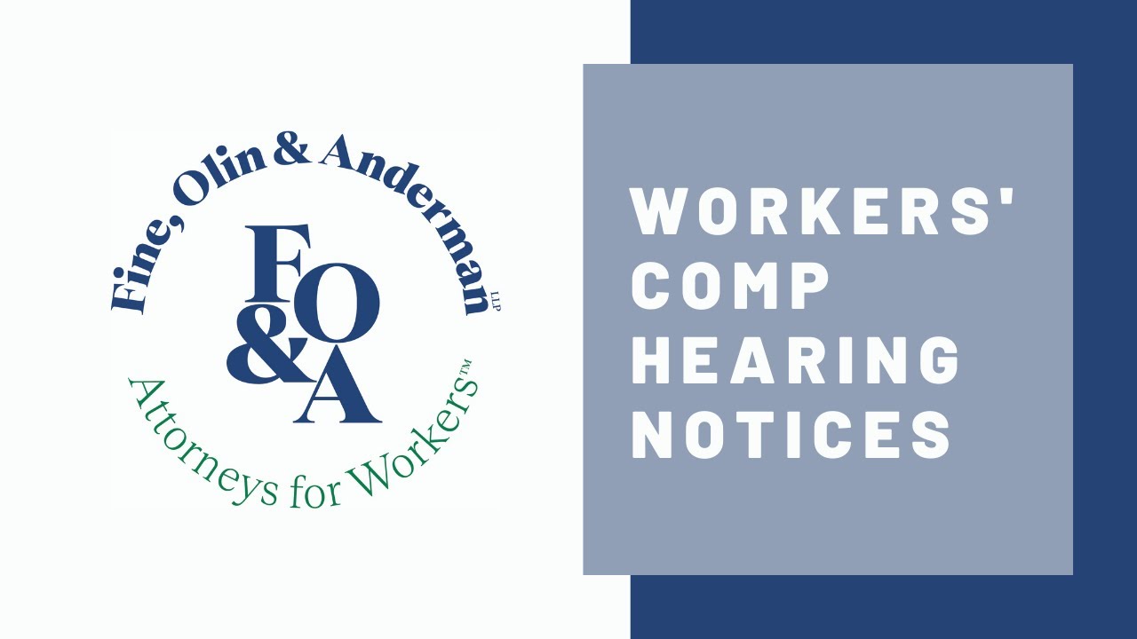 Workers' Compensation Hearing Notices - YouTube