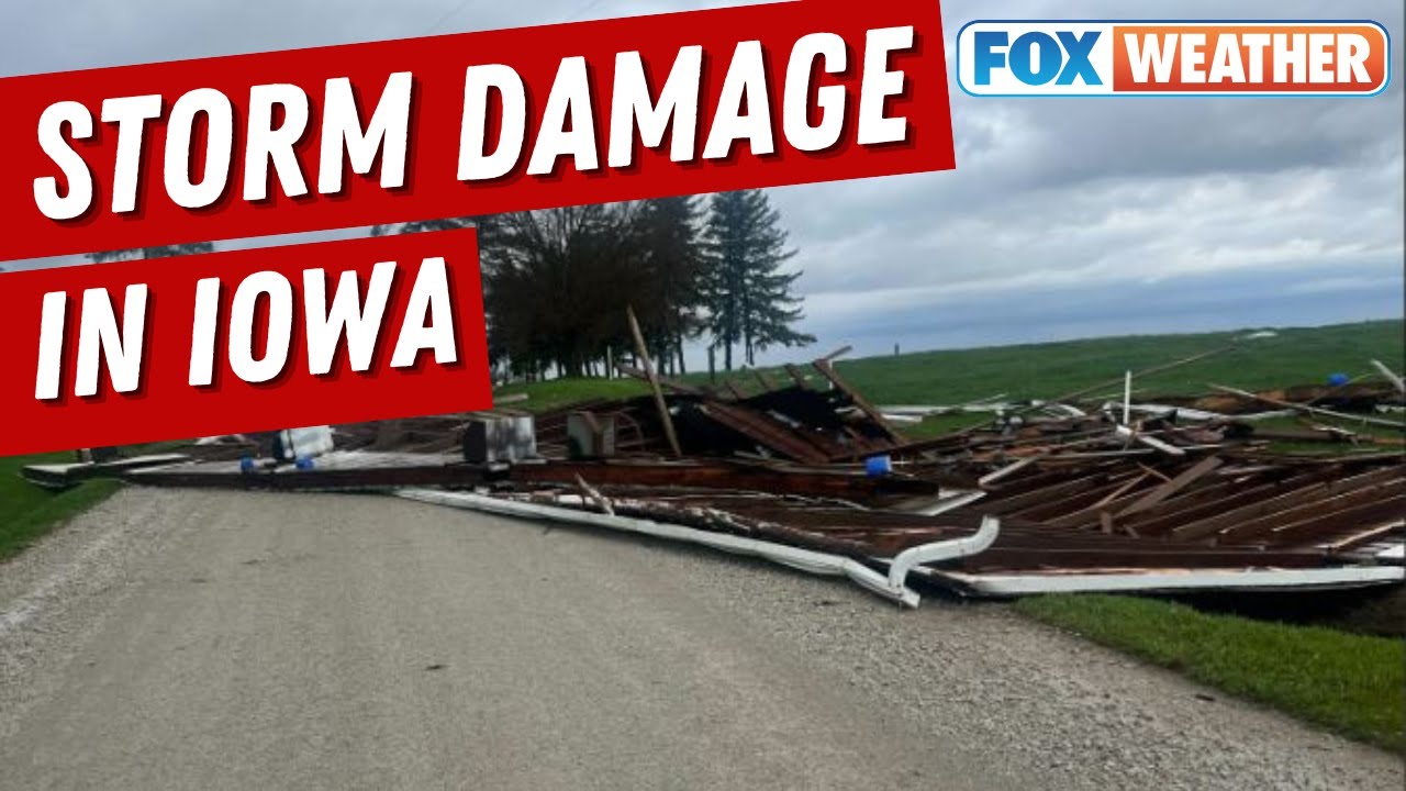 Severe Storms Ripping Across Midwest, Causes Damage In Iowa - YouTube