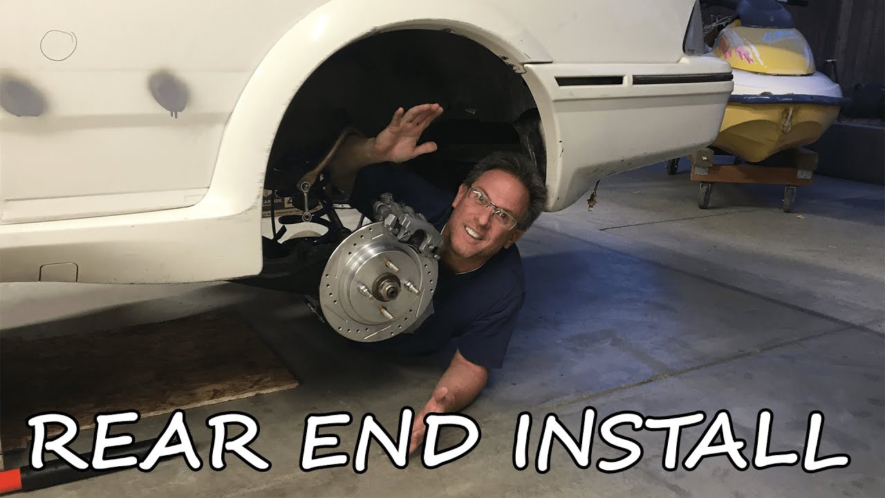 I swap bushings in my 87 Merkur XR4Ti rear beam - YouTube