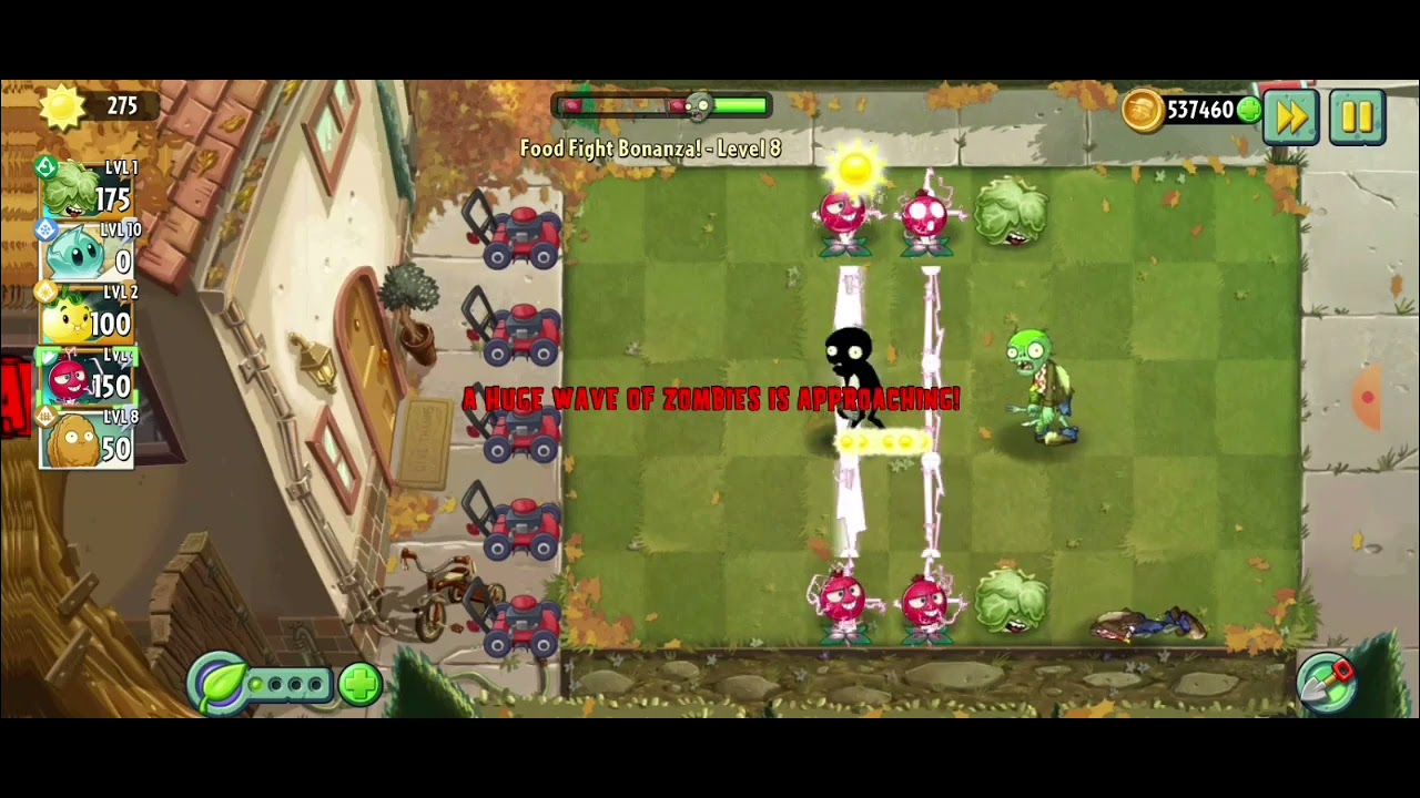 PvZ 2 | Event Quest Nov 2023 Food Fight Level 8 - YouTube