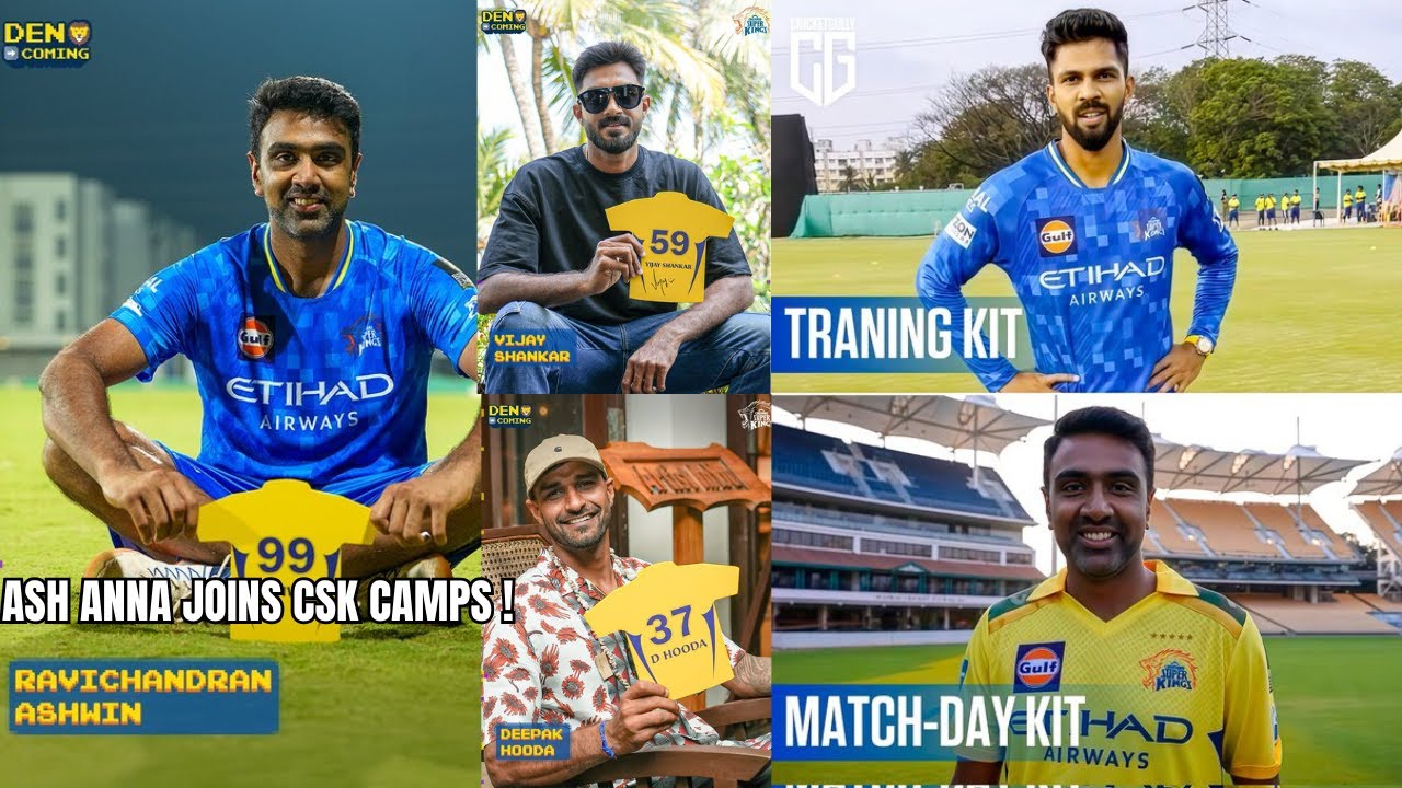 CSK Updates: Ashwin Returns After 11 Years! 🏏 CSK Match Day & Training ...