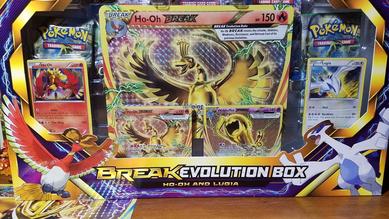 Pokemon Ho-Oh and Lugia BREAK Evolution Box Opening - YouTube