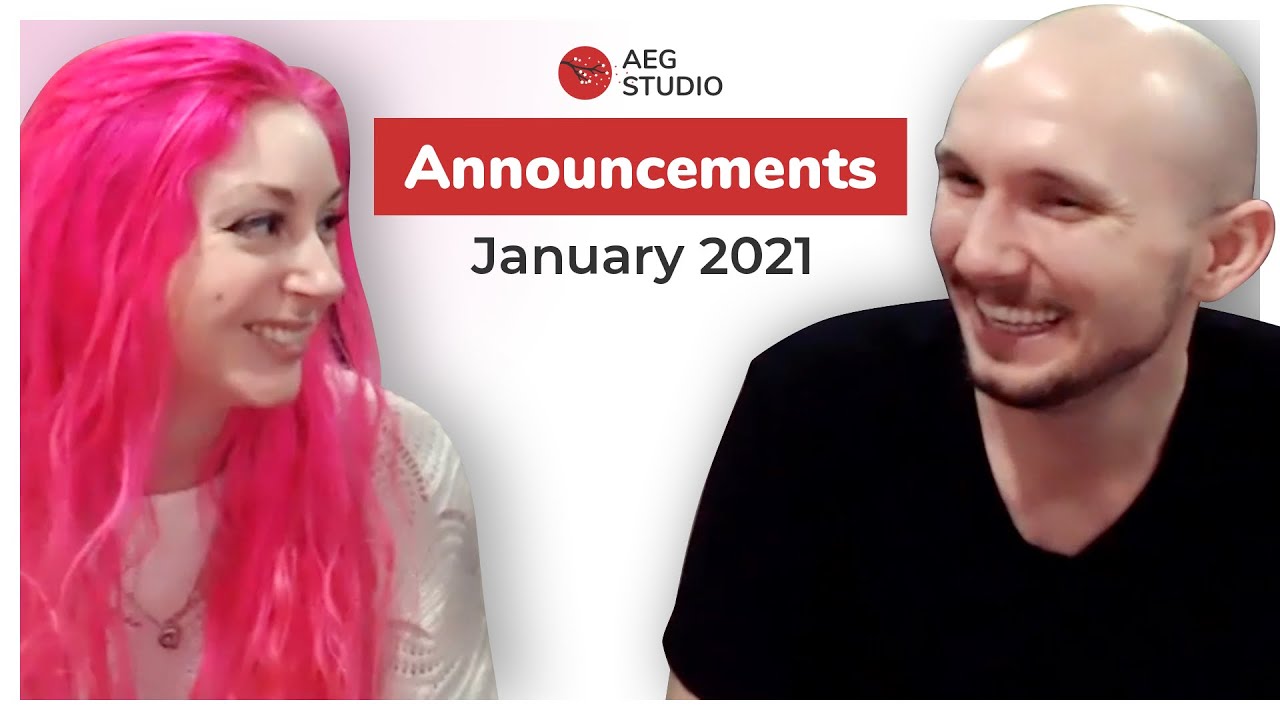 AEG Studio Announcements - January 2021 - YouTube