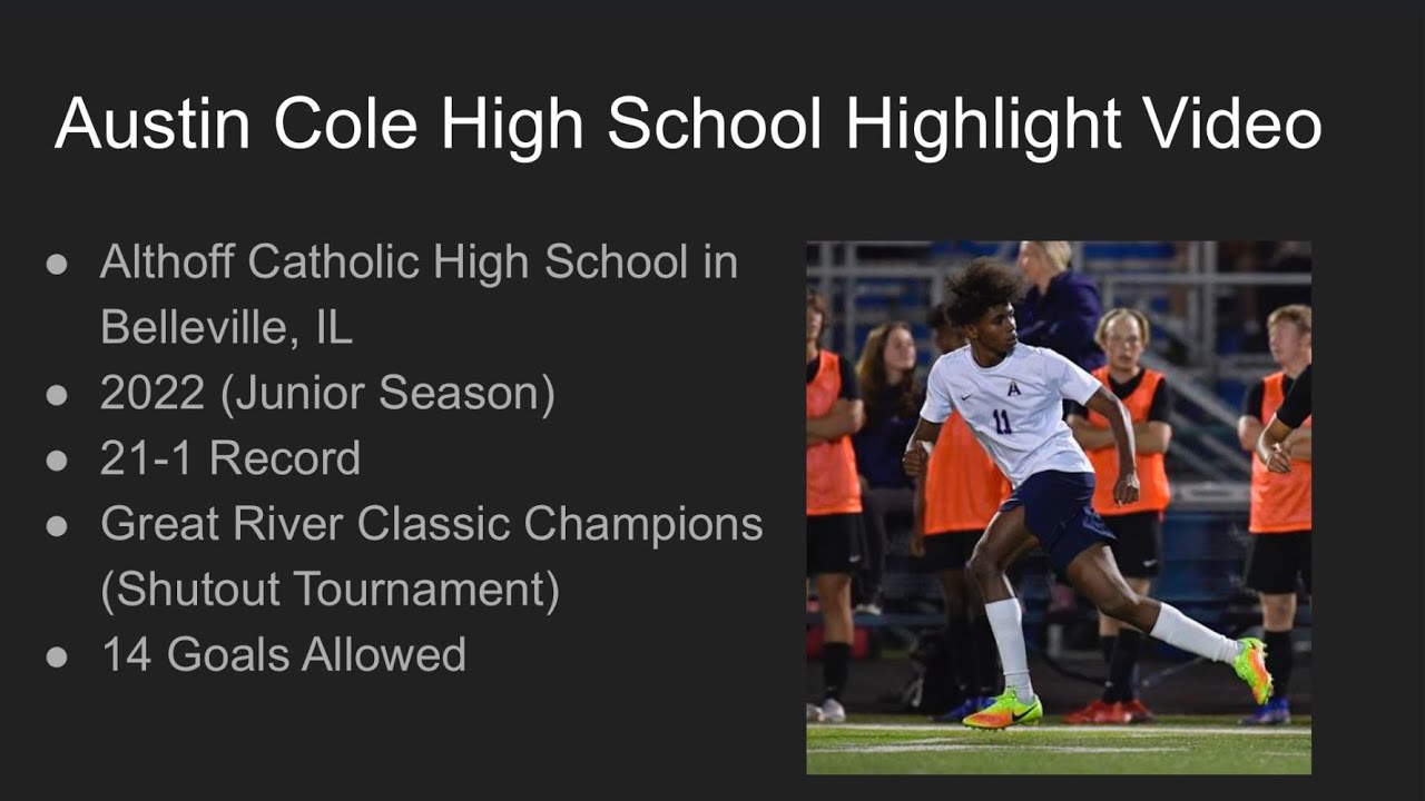 Austin Cole Junior Year Regular Season Highlights - YouTube