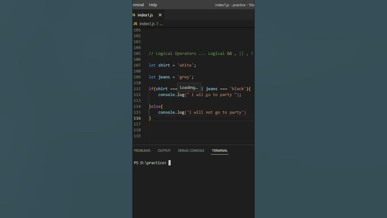 logical or ( ll ) operator in #javascript #shorts - YouTube
