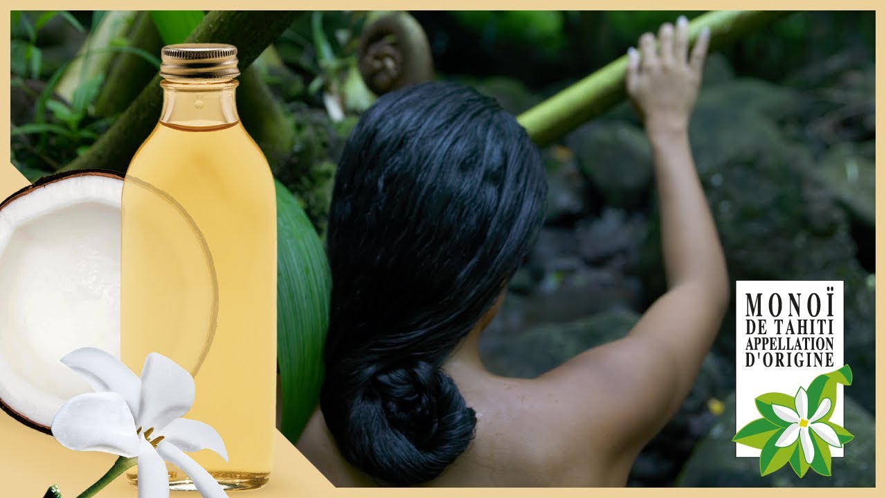 Comment utiliser le Monoï de Tahiti sur les cheveux ? - YouTube