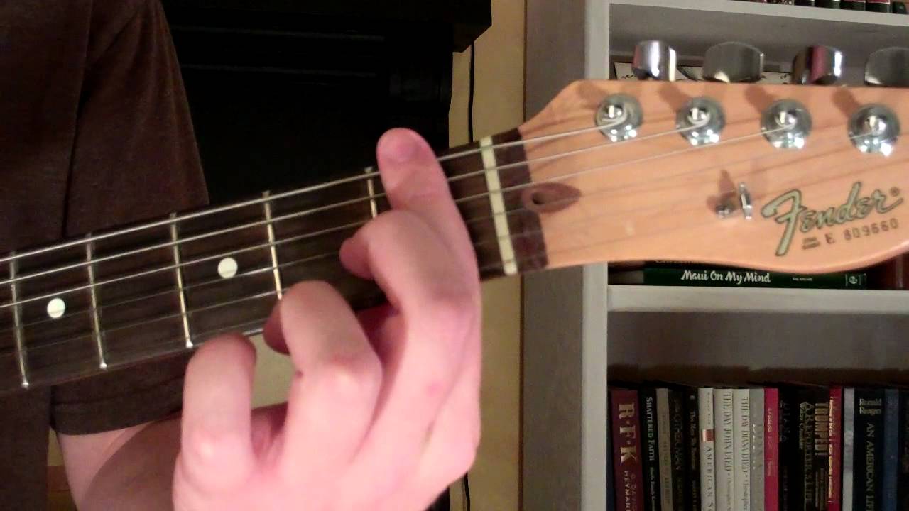 How To Play the F7sus4 Chord On Guitar (F 7th suspended 4th) - YouTube