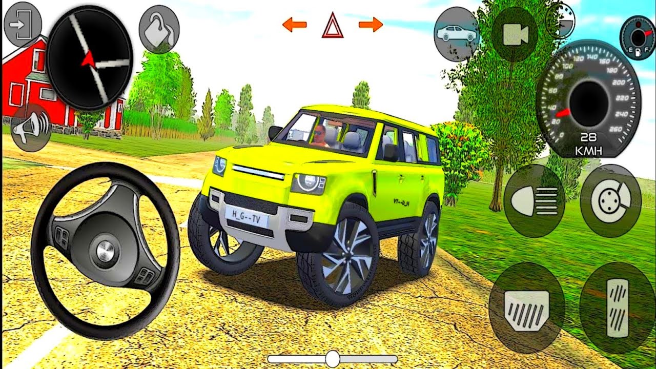 Land Rover Defender 4x4 Drive | 3D Game 2023 | Indian Cars Simulator 3D ...