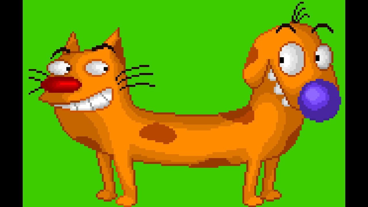 Котопёс / CatDog [speedpaint] [pixel art] - YouTube