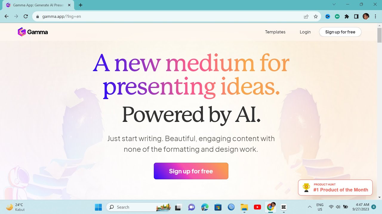 AI Presentasi Keren dengan Gamma App - YouTube