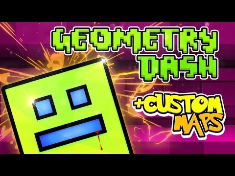 GEOMETRY DASH + CUSTOM MAP - YouTube