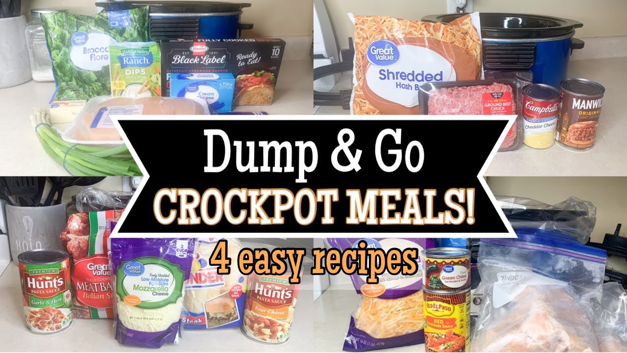 DUMP & GO CROCKPOT MEALS | QUICK AND EASY CROCK POT RECIPES | SLOW ...