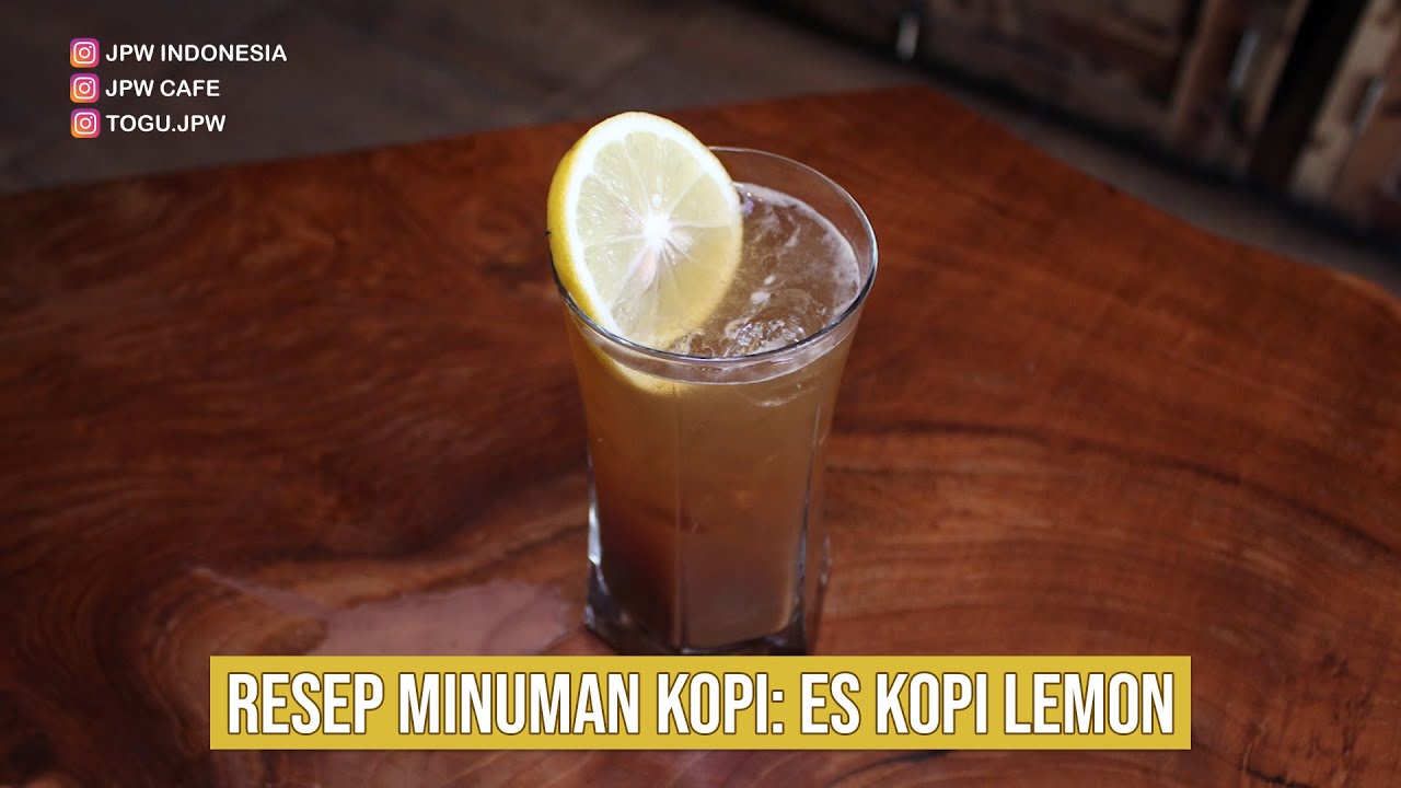 RESEP MINUMAN KOPI: ES KOPI LEMON - YouTube
