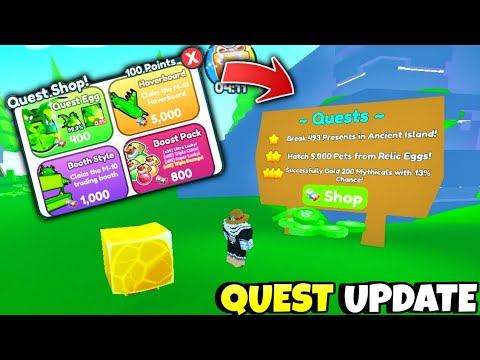 TUDO SOBRE O NOVO *UPDATE DE QUEST* NO PET SIMULATOR X🐾!!!! - YouTube
