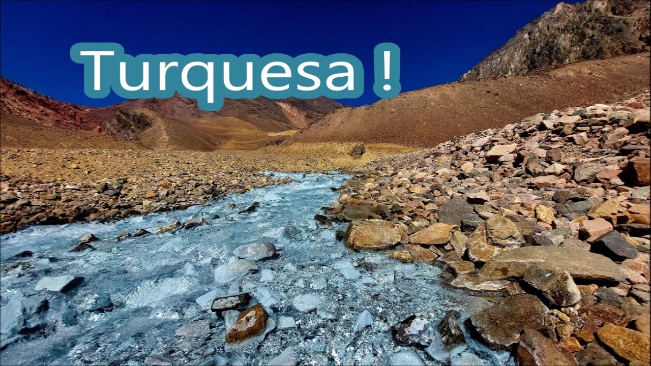 Rio Turquesa, Laguna Blanca, desde Tamberias, San Juan, Argentina - YouTube