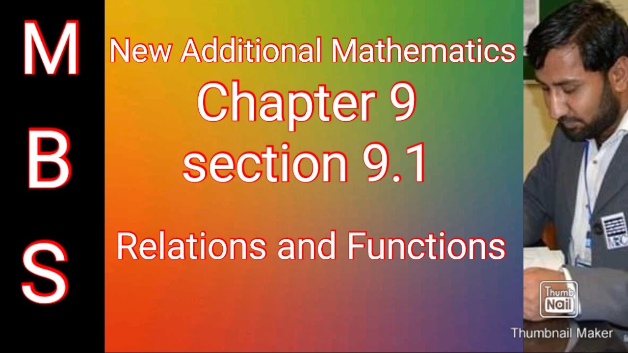 Chapter 9 Section 9.1 Relations and Functions - New Additional ...
