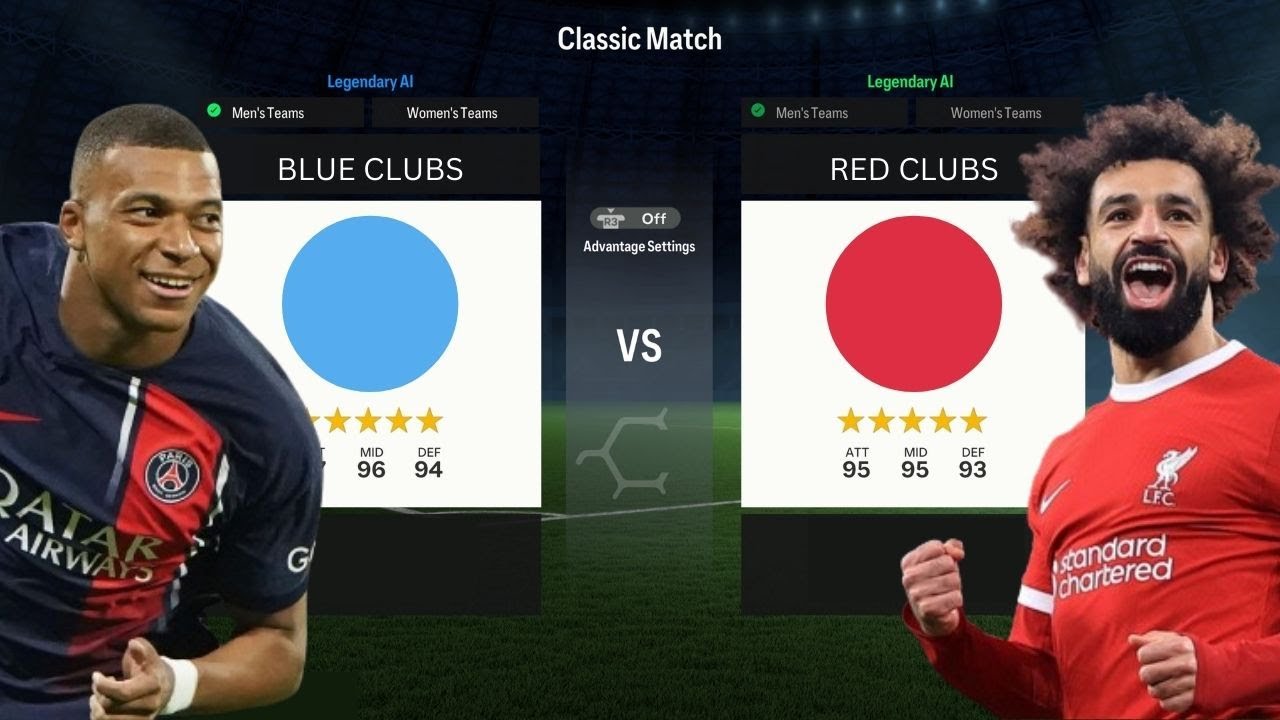 RED TEAMS VS BLUE TEAMS IN EAFC! - YouTube
