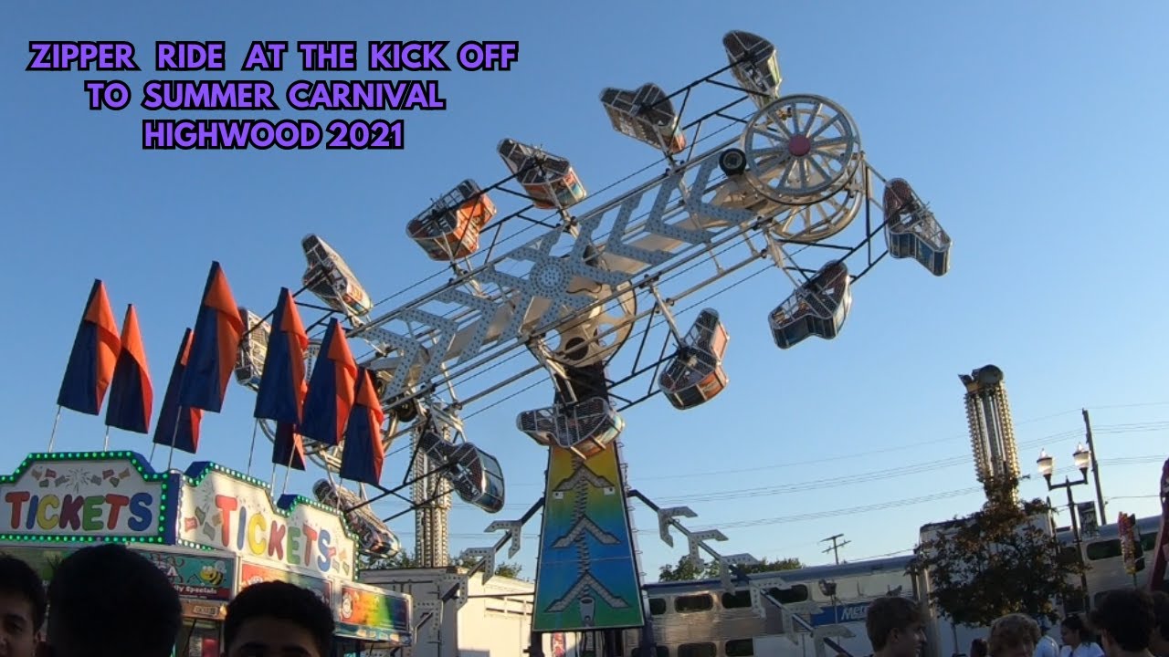 Zipper Ride At The Kick Off To Summer Carnival Highwood 2021 - YouTube