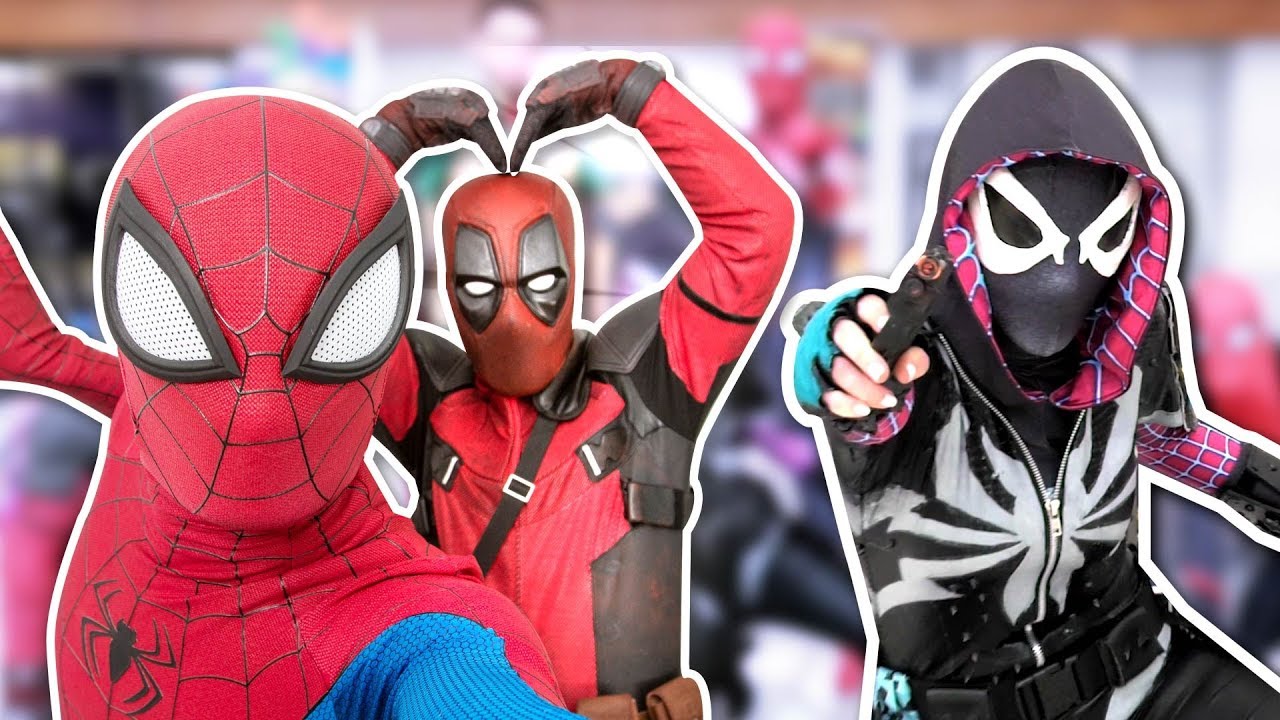 SPIDER-MAN The Spiderverse Goes To COMIC CON Ep. 20 MOMOCON 2019 - YouTube